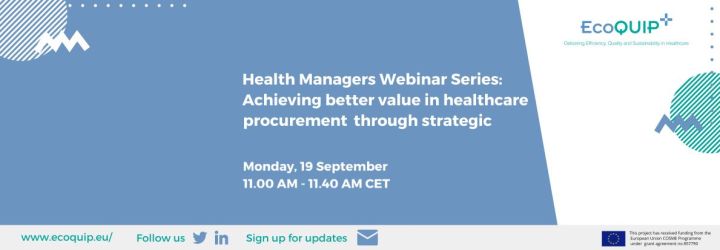 Register for Value-based Procurement Webinar - EcoQuip Plus